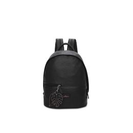 Cityrucksack Fritzi aus Preussen "Eco Fritzi07", Damen, Gr. B/H/T: 14cm, schwarz, unifarben, Rucks&auml;cke Cityrucksack, aus recyceltem und veganem Material