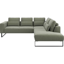 Ecksofa Musterring "JUSTB PM100, stilvoller Lounge-Komfort von Musterring", gr&uuml;n, B:268cm H:88cm T:232cm, 85% Polyester, 15% Viskose, Sofas, Ecksofa, Kollektion Bettina Zimmermann, optionaler Sitzvorzug & Fu&szlig;-Auswahl