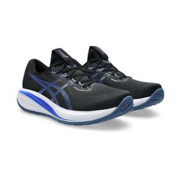 Laufschuh asics "GEL-CUMULUS 28", Herren, Gr. 42,5, schwarz, neon blau, Synthetik, Schuhe Laufschuh, mit PureGEL D&auml;mpfung, mit FF BLAST MAX Mittelsohlen-Foam
