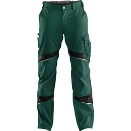 K&Uuml;BLER Arbeitsbundhose K&Uuml;BLER "ActiviQ", Gr. 44, EURO, gr&uuml;n (moosgr&uuml;n, schwarz), Obermaterial: 65% Polyester PES. 35% Baumwolle CO., Hosen
