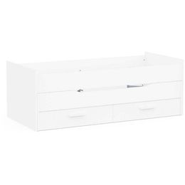 Einzelbett Demeyere Group, wei&szlig;, B:95,3cm H:72,8cm L:207,9cm, Betten