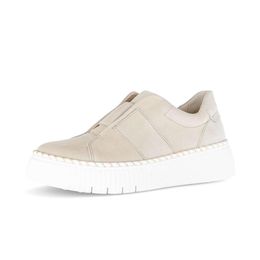 Sneaker Gabor "Sneaker low", Damen, Gr. 38, beige, Schuhe Sneaker