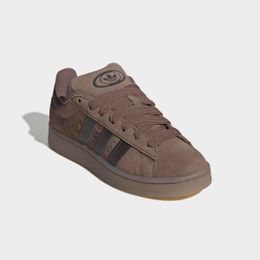 Sneaker adidas originals "CAMPUS 00S", Damen, Gr. 36, earth strata, aurora coffee, gold metallic, Leder, Schuhe Sneaker