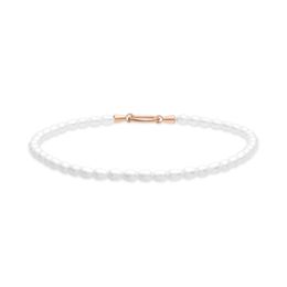 Fu&szlig;kette Tamaris "Pearl Charms", rosa (ros&eacute;goldfarben, wei&szlig;), Fu&szlig;ketten, Edelstahl Perlen, Edelstahl, Perlen, mit Glasperle