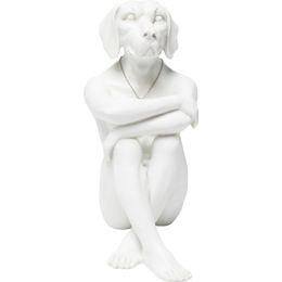 Dekofigur KARE DESIGN "Dog", wei&szlig;, B:26cm H:33cm T:17cm, Polyresin, Dekofiguren, verschiedene Farben & Gr&ouml;&szlig;en
