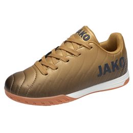 Hallenschuh Jako "J-SISWEEPER", M&auml;dchen, Gr. 29, jet schwarz, rich gold, Synthetik, Schuhe Hallenschuh, Indoorschuh, Sportschuhe, nicht abf&auml;rbende Sohle