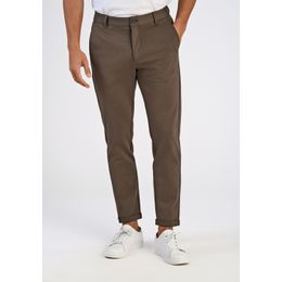 Stoffhose LINDBERGH "Stoffhose Slim Fit", Herren, Gr. L, gr&uuml;n (dk army), Obermaterial: 75% Polyester, 22% Viskose, 3% Elasthan. Futter: 65% Polyester, 35% Baumwolle, unifarben, slim fit, Hosen Stoffhose