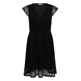 Midikleid Cream "Kleid CRMaybelle", Damen, Gr. L, N-Gr, schwarz (pitch schwarz), Obermaterial: 90% Nylon NY. 10% Elasthan EL., Kleider Midikleid