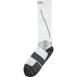 Socken Endurance "Ruteng", Herren, Gr. 39/42, wei&szlig;, 85% Nylon, 15% Elasthan, mehrfarbig, Socken Socken, mit starker Kompression
