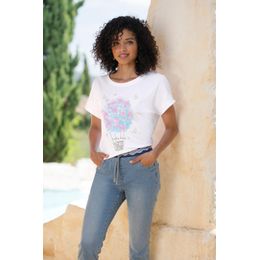 Heine Damen Kurzarmshirt wei&szlig; Gr&ouml;&szlig;e 36