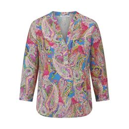 Peter Hahn - Bluse mit Rundhals-Ausschnitt, mehrfarbig, Gr. 40 / M