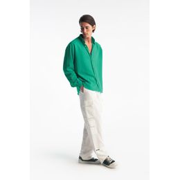 &Uuml;bergro&szlig;es Button-Down Langarmhemd