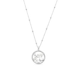 Luxenter 925 Sterlingsilber und Brilliant Zirconia Halskette mit Rhodium-Finish &ndash; Mama