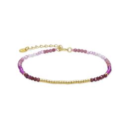 Luxenter Armband aus 925er Sterlingsilber und Rosenkristall in 18k Gelbgold - Vados