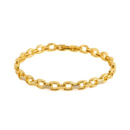 Luxenter Armband aus funkelnden Zirkonia-Steinen, veredelt mit 18 Karat Gelbgold &ndash; Yaris