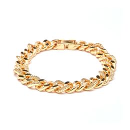 Luxenter Armband aus Metalllegierung und funkelnden Zirkonia, veredelt mit 18 Karat Gelbgold &ndash; Imfure