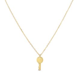 Luxenter Halskette aus 925er Sterlingsilber mit 18 Karat Gelbgold - Dikar