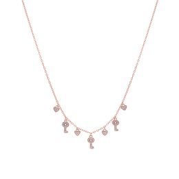 Luxenter Brilliant Zirconia Halskette aus 18 Karat Ros&eacute;gold - Muraz