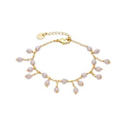 Luxenter Armband aus wei&szlig;em Kristall mit 18 Karat Gelbgold-Finish &ndash; Fyre