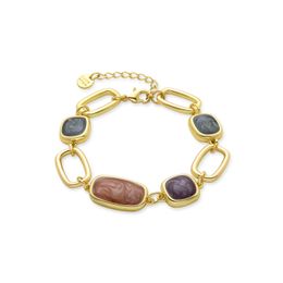 Luxenter Multicolor-Armband aus Harz in 18K Gelbgold - Orzur