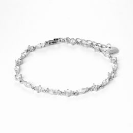 Luxenter 925 Sterling Silber Armband mit rhodiniertem Brillant Zirkonia - Ulmax