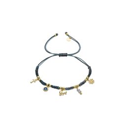 Luxenter 925 Sterlingsilber und mehrfarbiges Zirkonia-Armband mit 18-karat-Goldfinish &ndash; Rukful