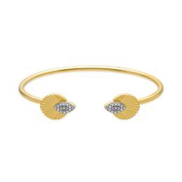 Luxenter Armband aus 925er Sterlingsilber mit Zirkonia, 18 Karat Gold-Finish &ndash; Drakfar