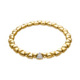 Luxenter 925 Sterlingsilber- und Brilliant Zirconia-Armband aus 18-karat-Gelbgold - Gaskel