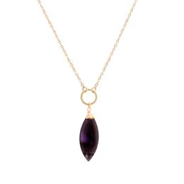 Luxenter Halskette, Metalllegierung Ayom und nat&uuml;rlicher Amethyst 18K vergoldet