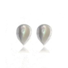 Luxenter 925 Sterling Silber Ohrringe mit rhodiniertem wei&szlig;em Perlmutt - Yedia