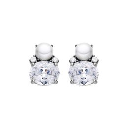 Luxenter 925 Sterlingsilber- und Brilliant Zirconia-Ohrringe mit Rhodium-Finish &ndash; Ward