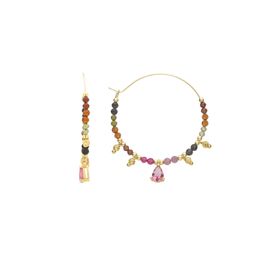 Luxenter Multicolour-Turmalin-Ohrringe aus 18 Karat Gelbgold - Baim