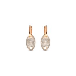 Luxenter Ohrringe aus Zirkonia mit Glanzfinish in 18 Karat Gelbgold &ndash; Krero