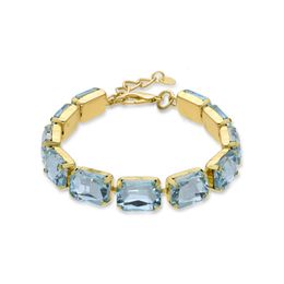 Luxenter Blaues Kristallarmband aus 18k Gelbgold - Ankek