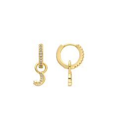 Luxenter Ohrringe mit 18-kar&auml;tiger Gelbgold-Finish und funkelnden Zirkonia-Steinen &ndash; Lingma