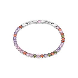 Luxenter-Armband aus Metalllegierung und mehrfarbigem Zirkonia in Rhodium - Frede