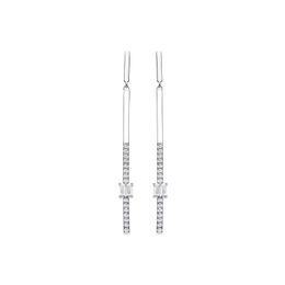 Luxenter 925 Sterlingsilber- und Brilliant Zirconia-Ohrringe mit Rhodium-Finish &ndash; Yacko