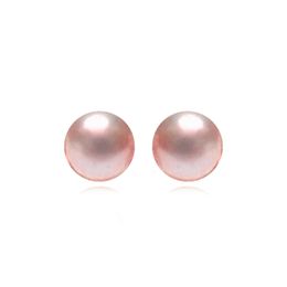 Luxenter Luxenter Ohrringe, 925er Sterlingsilber und rhodinierte rosa Perlenkette