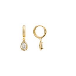 Luxenter 18k gelbgold plattierte Brillant-Zirkonia Ohrringe - Hade