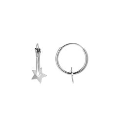 Luxenter Essential 925 Sterling Silber rhodinierte Ohrringe