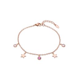 Luxenter-Armband aus Metalllegierung und mehrfarbigem Zirkonia, verarbeitet in 18-karat-Ros&eacute;gold &ndash; Sadria