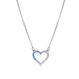 Luxenter-Halskette aus Metalllegierung und mehrfarbiger Zirkonia-Rhodium-Oberfl&auml;che &ndash; Dressur