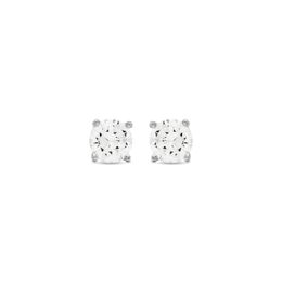 Luxenter Ohrringe Sterling Silber 925 mit rhodiniertem Brillant Zirkonia - Basic