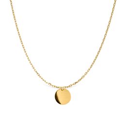 Luxenter Halskette aus 925er Sterlingsilber mit 18 Karat Gelbgold - Mi Sol