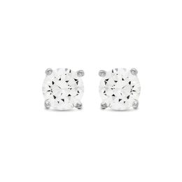 Luxenter Ohrringe Sterling Silber 925 mit rhodiniertem Brillant Zirkonia - Basic