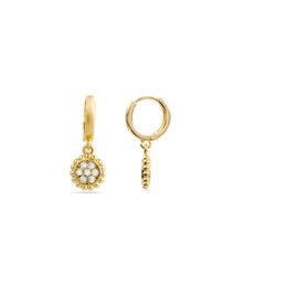 Luxenter Ohrringe aus 18k Gelbgold mit Brillant Zirkonia - Abdau