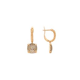 Luxenter Ohrringe mit 18 Karat Gelbgold-Finish und Brillanz-Zirkonia &ndash; Leza