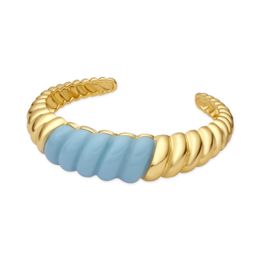 Luxenter Armband aus 18 Karat Gelbgold und Blauem Harz &ndash; Rawil