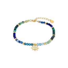 Luxenter 925 Sterling Silber Armband mit Multicolor Kristall in 18K Gelbgold - Neomu