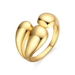 Luxenter Ring mit 18-kar&auml;tiger Vergoldung - Ruven